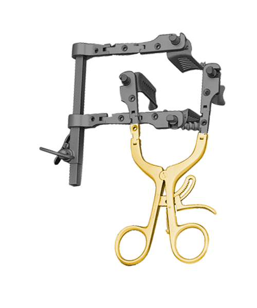 Cervicalino Spine Retractor Set with PEEK Blades (Gold & Black Coated ...